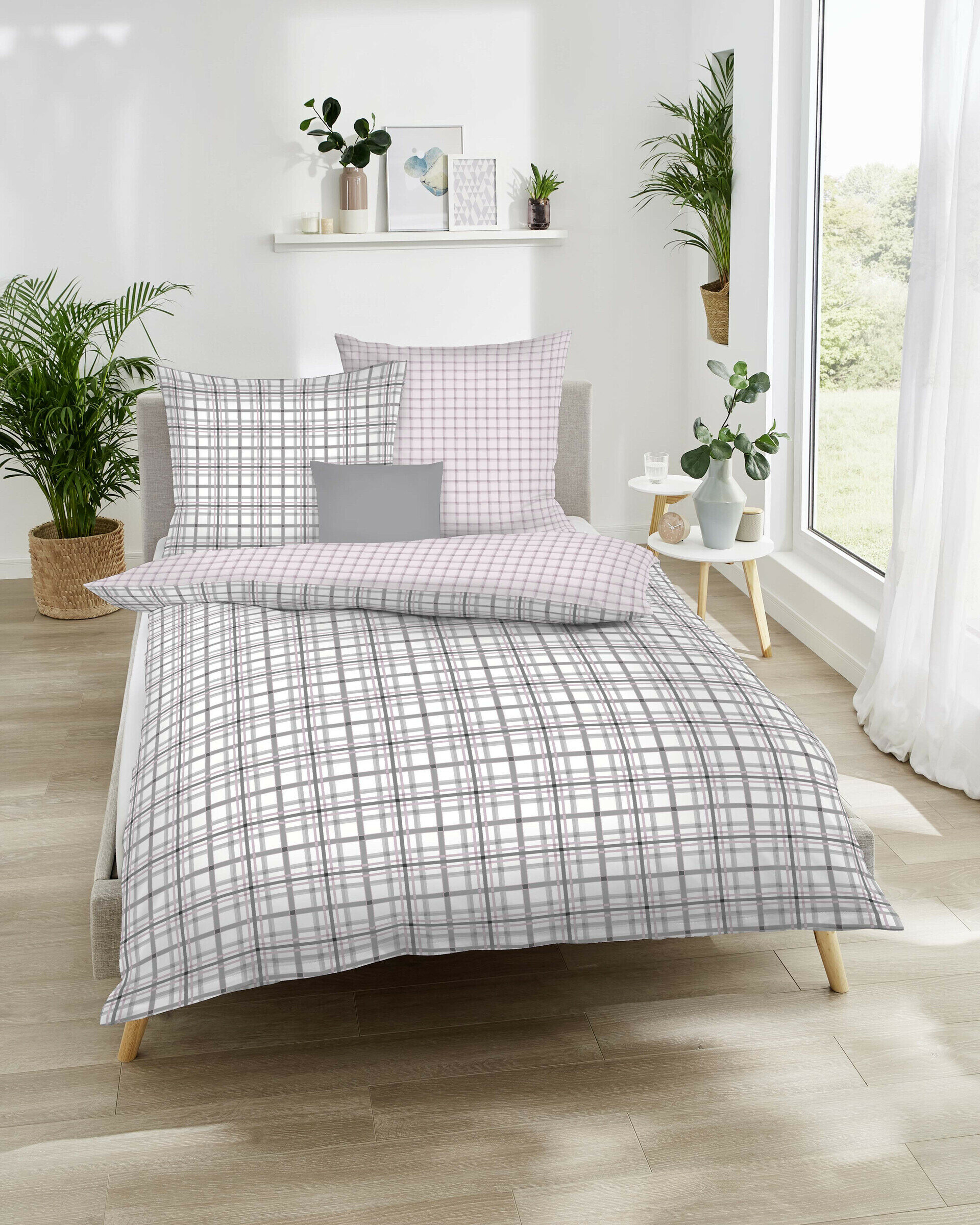 Bettwäsche, Plaid | Rosa | 155x220cm | 304014038000