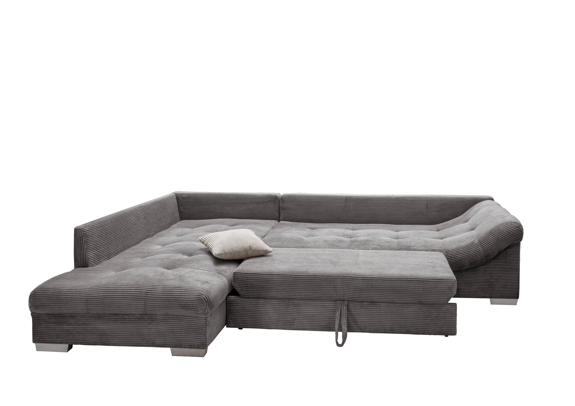 Ecksofa, Alvito | Grau | Ottomane links | 466081486000