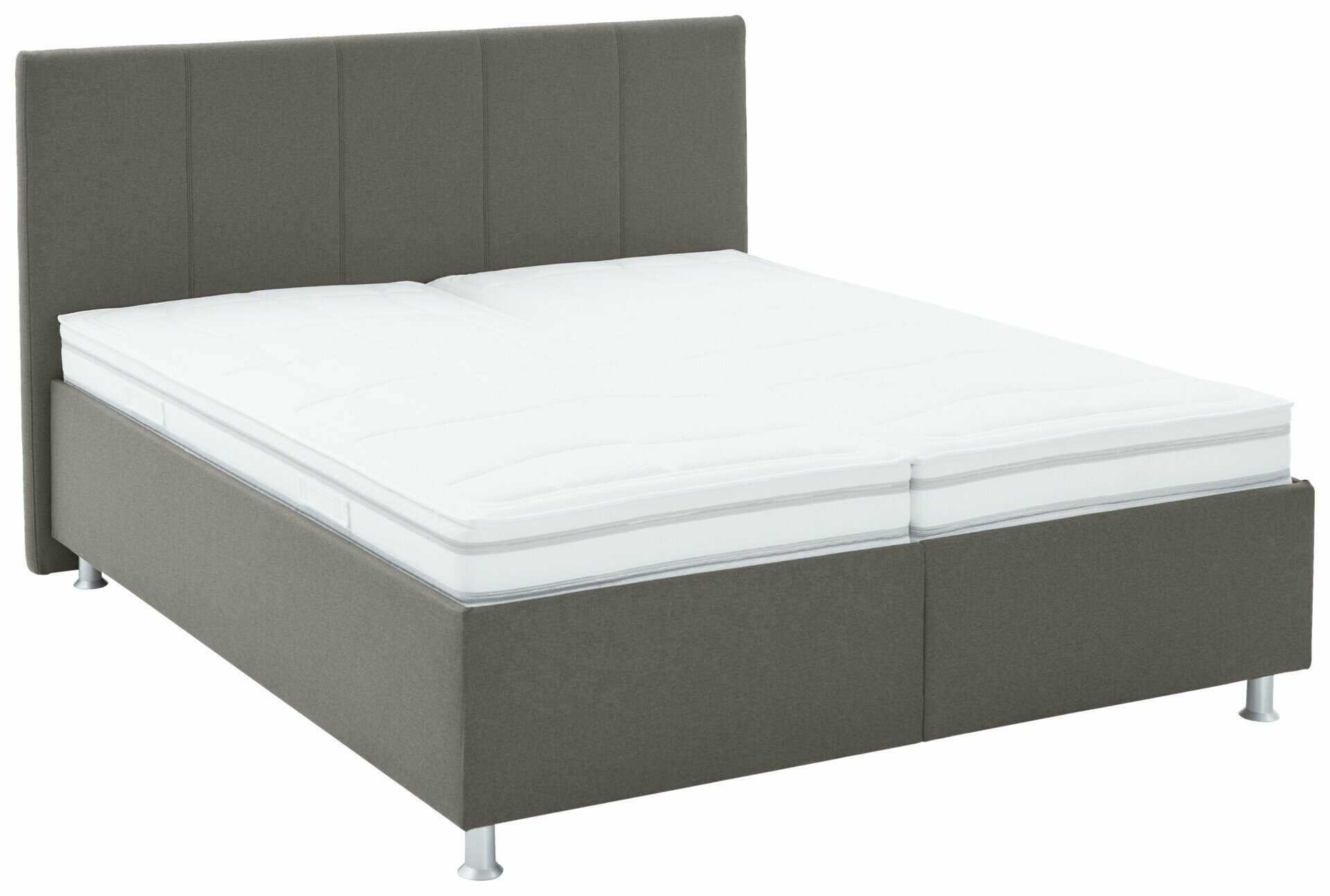 Polsterbett, Melina | Dunkelgrau | 200x200cm | 0000362500044